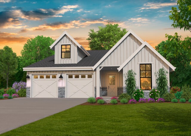 Modern Single Story Farmhouse Designs
